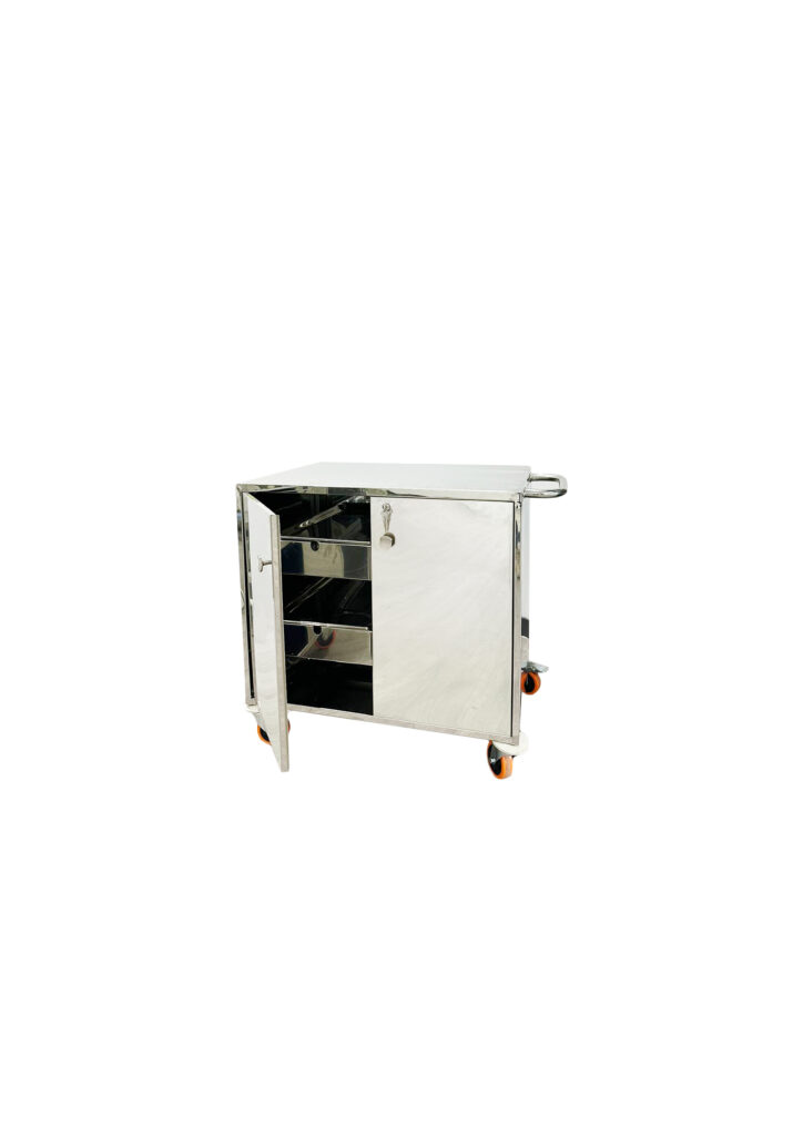 S.S Trolley with Adjustable Storage Features - TRUST Medi